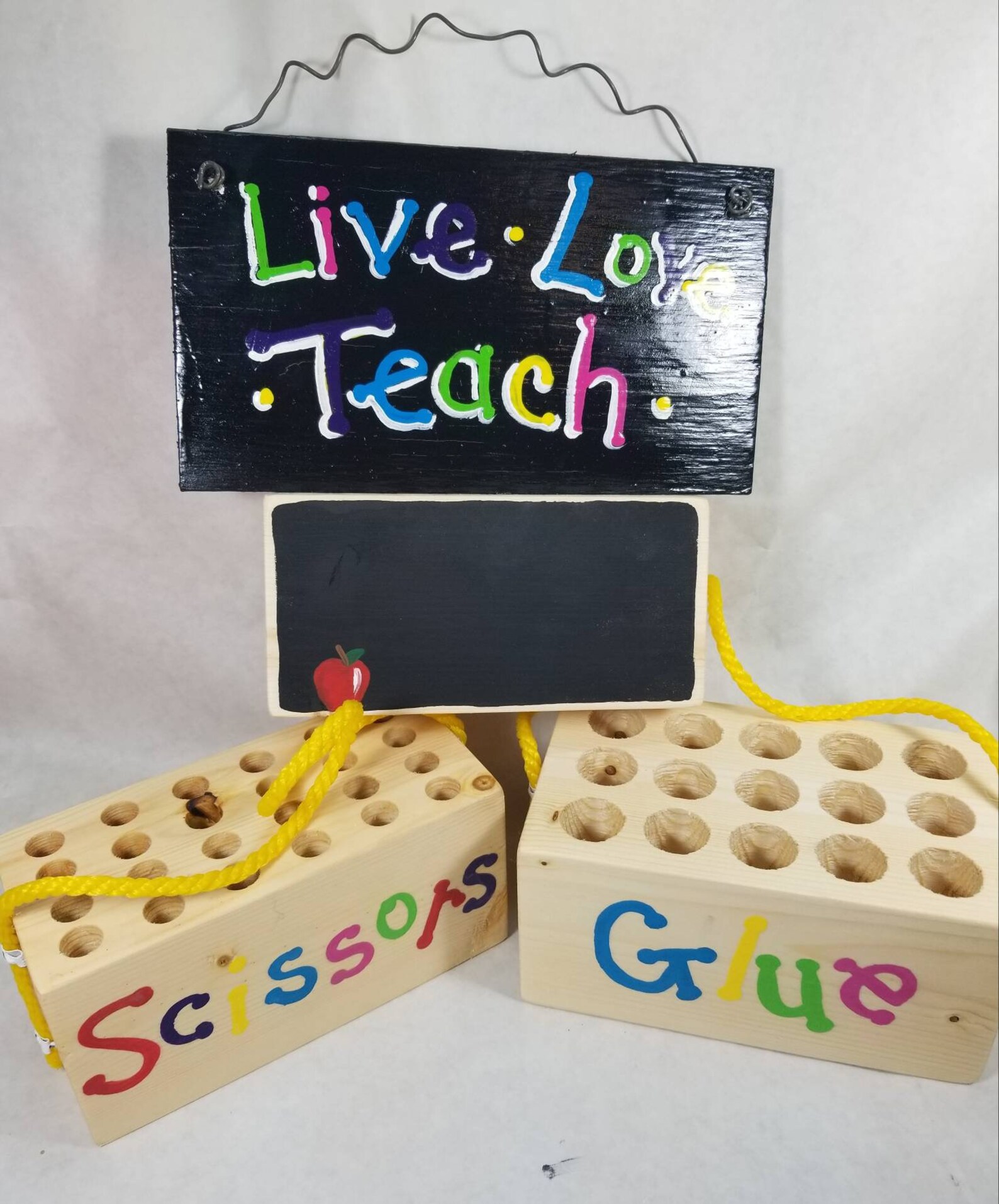 Teacher Set 1 Teacher Gift School Set Blocks Classroom - Etsy