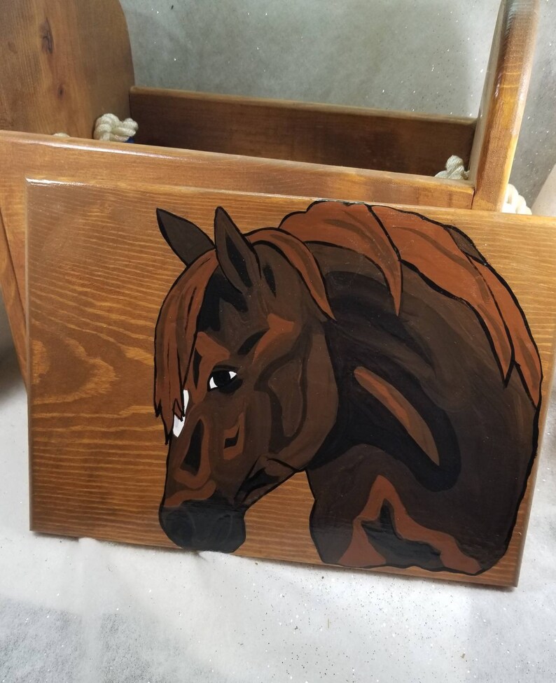 Horse Storage Box Wooden Box W Lid Treasure Storage Book - Etsy