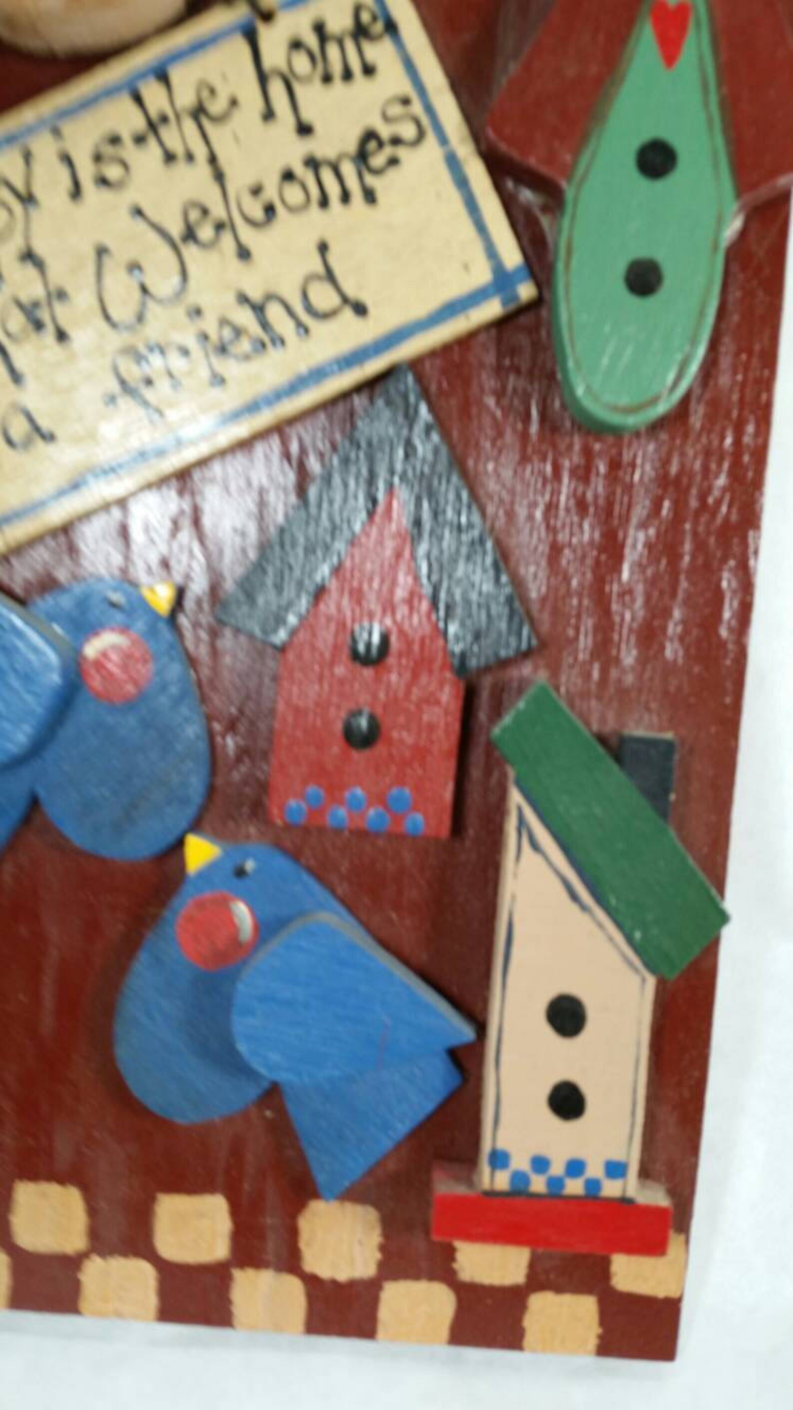 Welcome Kitty and Birds Wall Decor Sign Farm House Decor | Etsy