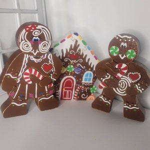 Gingerbread House, Gingerbread Man, Puzzles, Wood Decor, Holiday ...