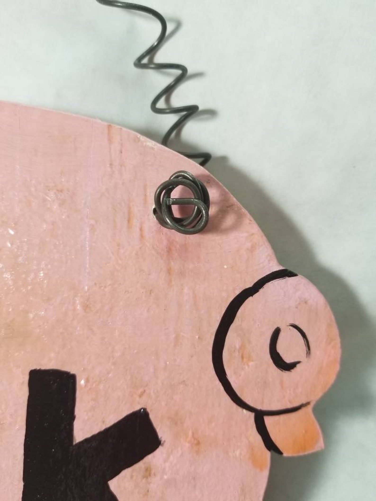 Country Pig Sign Pig Door Hanger Farm Sign Wire Hung Wood - Etsy