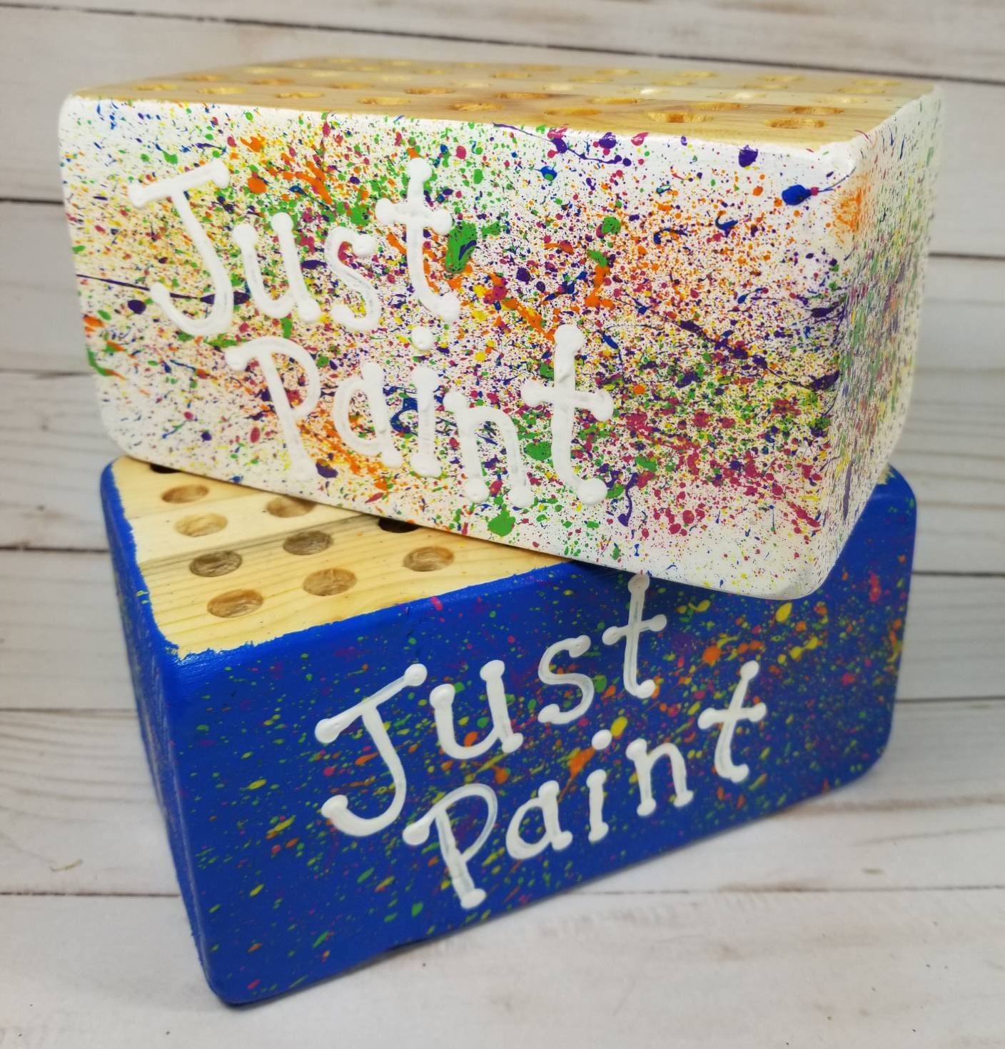 Paint Brush Holder Artist Block Brush or Colored Pencil | Etsy