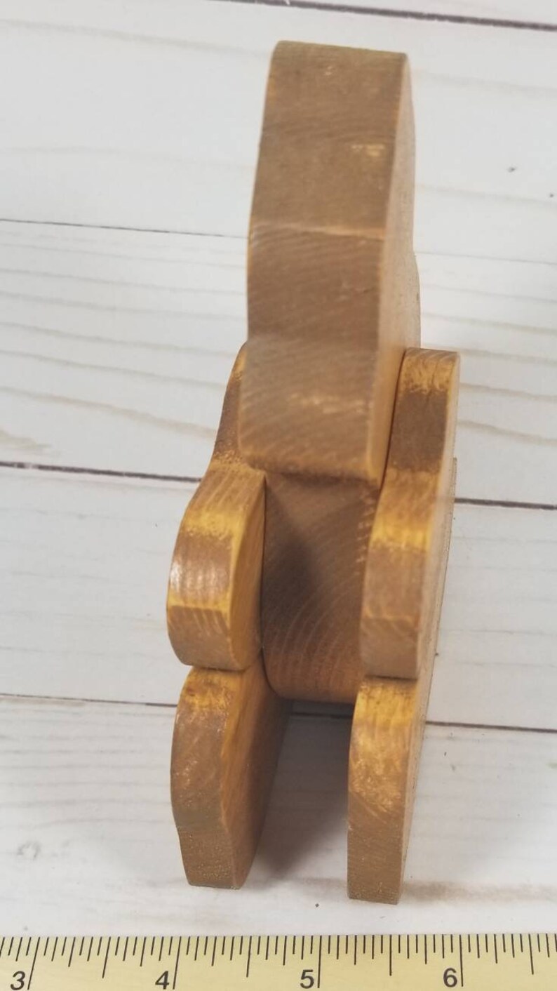 Wood Bear Ornament Shelf Decor Poseable 3D Moveable Bear - Etsy