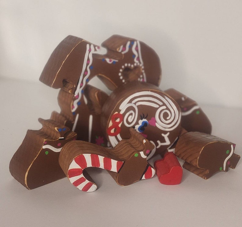 Gingerbread House Gingerbread Man Puzzles Wood Decor - Etsy