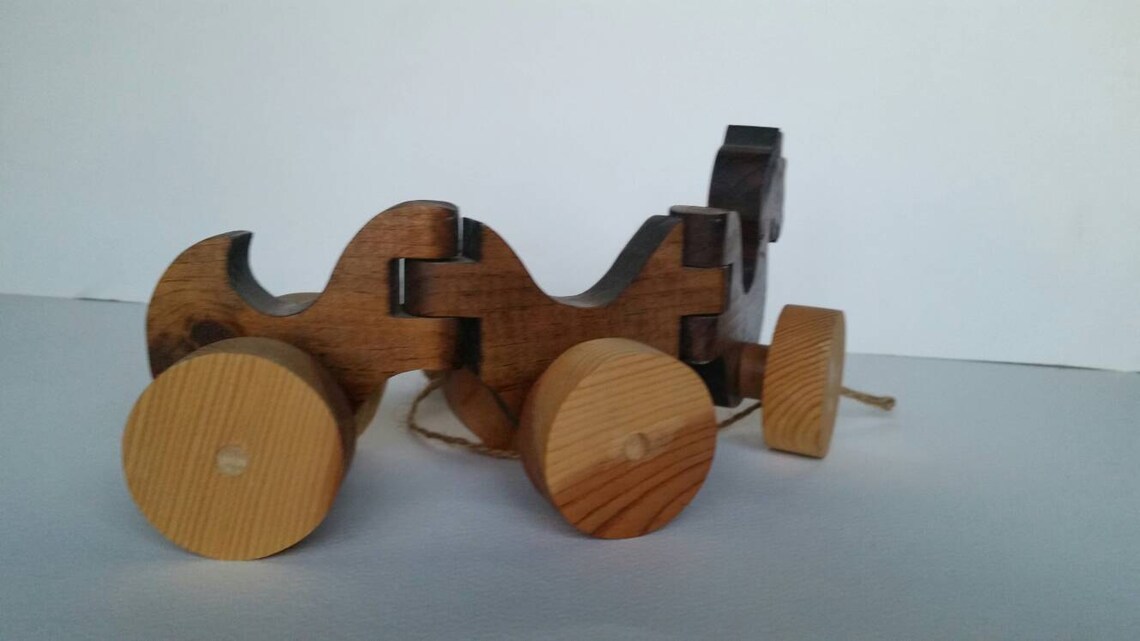 Dragon Pull Toy Toddler Toy Wooden Dragon 3 Year Old Plus - Etsy