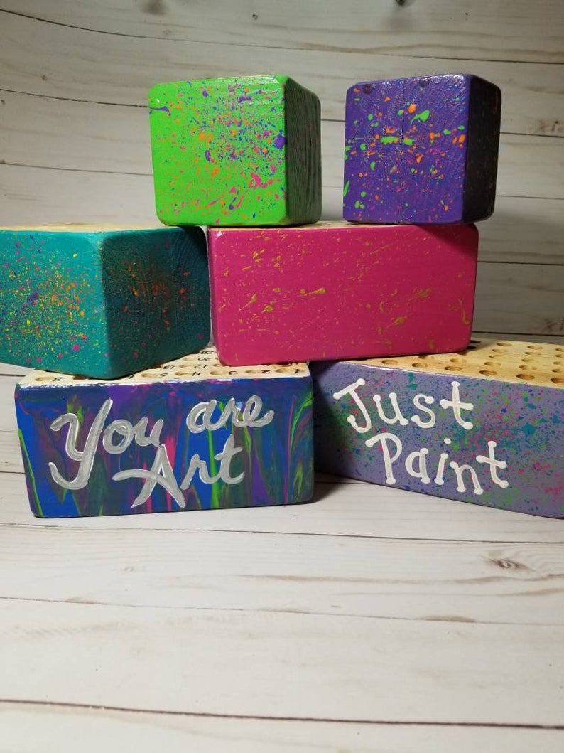 Pencil Block Brush Holder Desk Block Art Supply Tool - Etsy