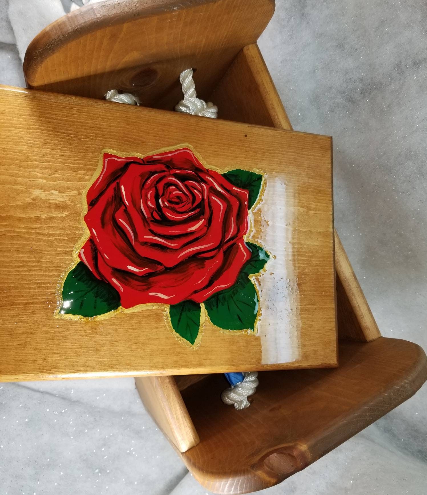 Rose Storage Box Wooden Box w Lid Mother's Day Gift | Etsy