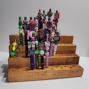 Pen Display, Pen Block, Beaded Pen Case, Stacked Display, Business ...