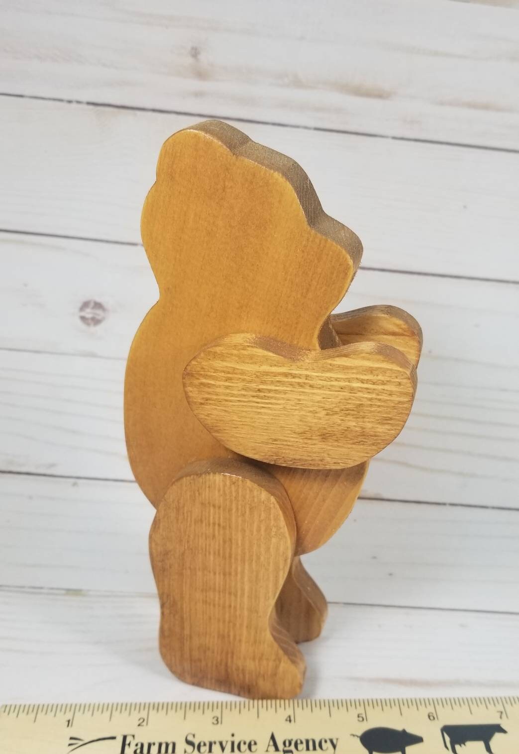 Wood Bear Ornament Shelf Decor Poseable 3D Moveable Bear | Etsy