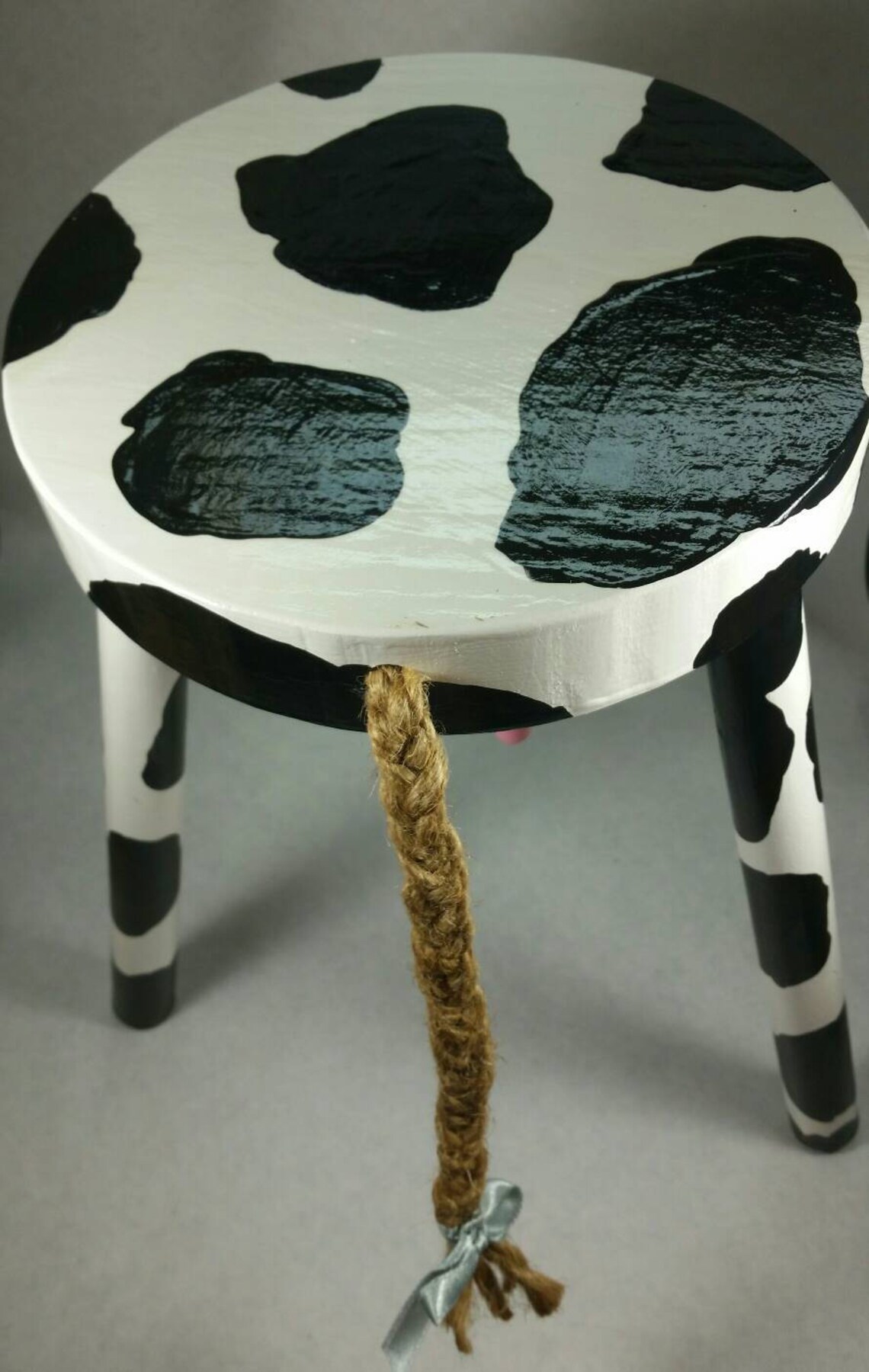 Cow Stool, Cow, Milking Stool, Side Table, End Table, Plant Stand, Cow ...