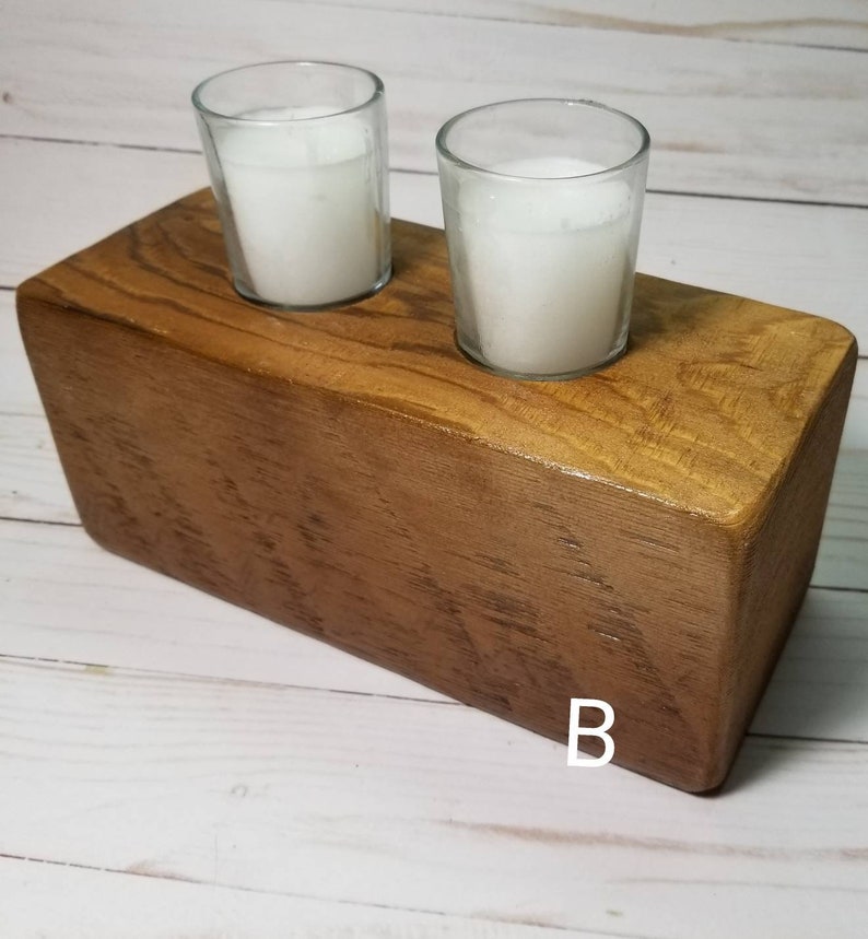 Barn Wood Candle Block, Vintage Barn Timber Decor, Candle Holder ...