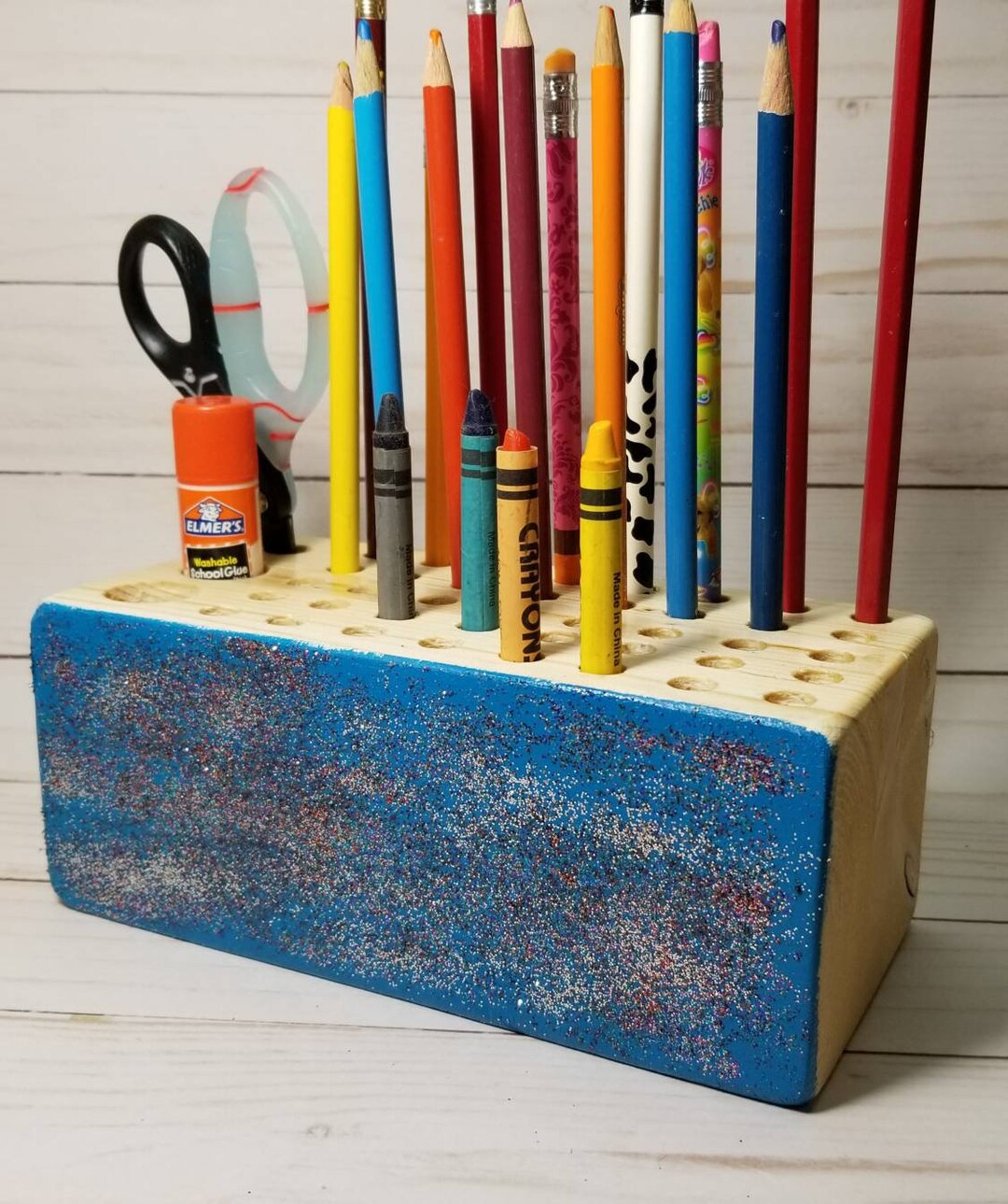 Student Pencil Holder, Homework Organizer, Home School Supply Block ...