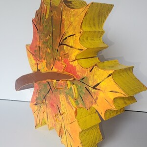 Fall Leaf Puzzle, Table Decoration, Season Decor, Falling Leaf ...