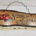 Red Truck Sign Live Edge Plum Slab Sign Wall Decor Home - Etsy