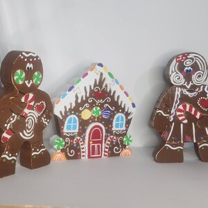 Gingerbread House, Gingerbread Man, Puzzles, Wood Decor, Holiday ...