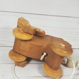 Hopping Frog, Push Toy, Rolling Toy, Nursery Decor, Baby Shower Gift ...