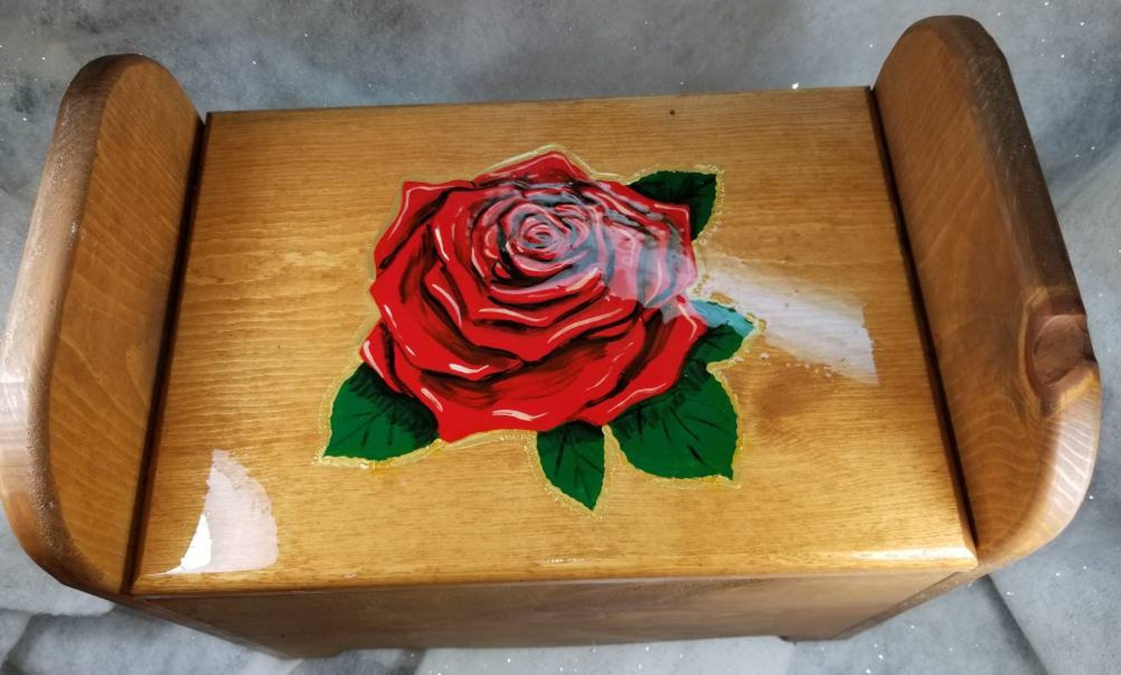 Rose Storage Box Wooden Box w Lid Mother's Day Gift | Etsy