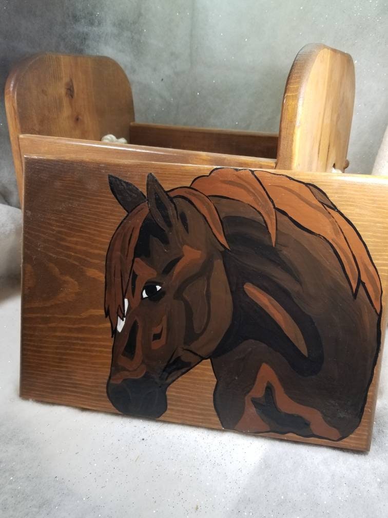 Horse Storage Box Wooden Box W Lid Treasure Storage Book | Etsy