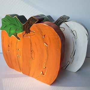 Pumpkin Puzzle, White Pumpkin, Host Gift, Seasonal Decor, Conversation ...