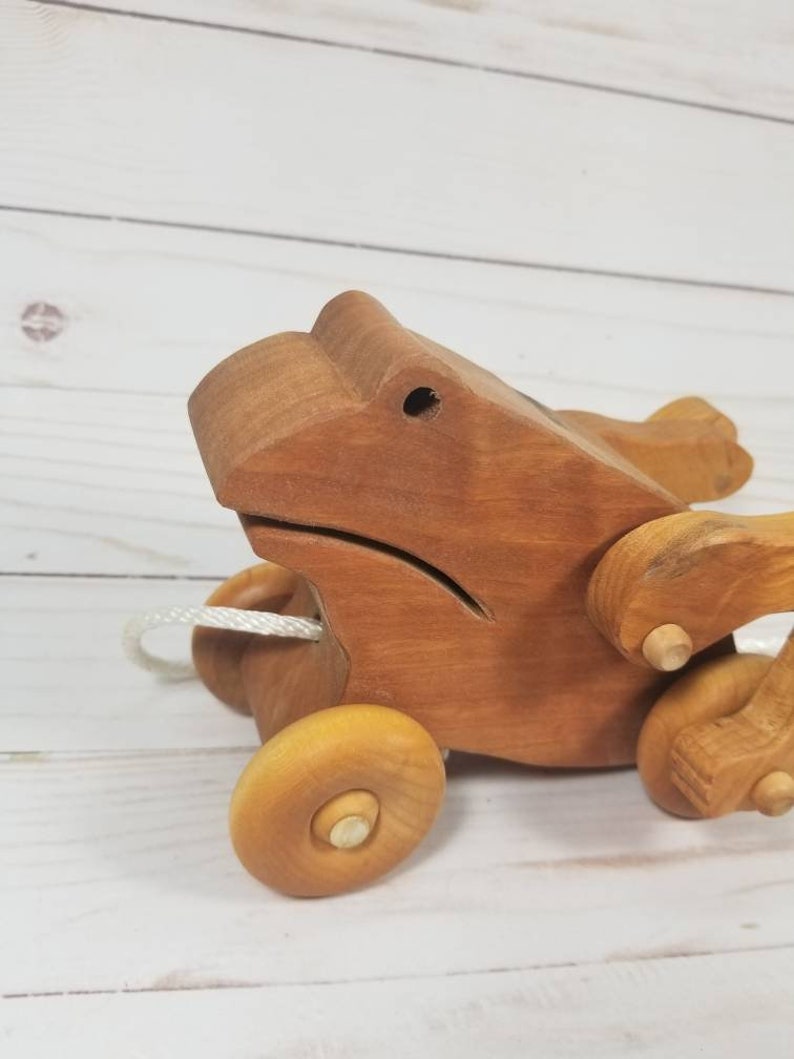 Hopping Frog Push Toy Rolling Toy Nursery Decor Baby | Etsy
