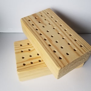 Large Pencil Block. Desk Pencil Holder, Artist Tool, Teacher Helper ...