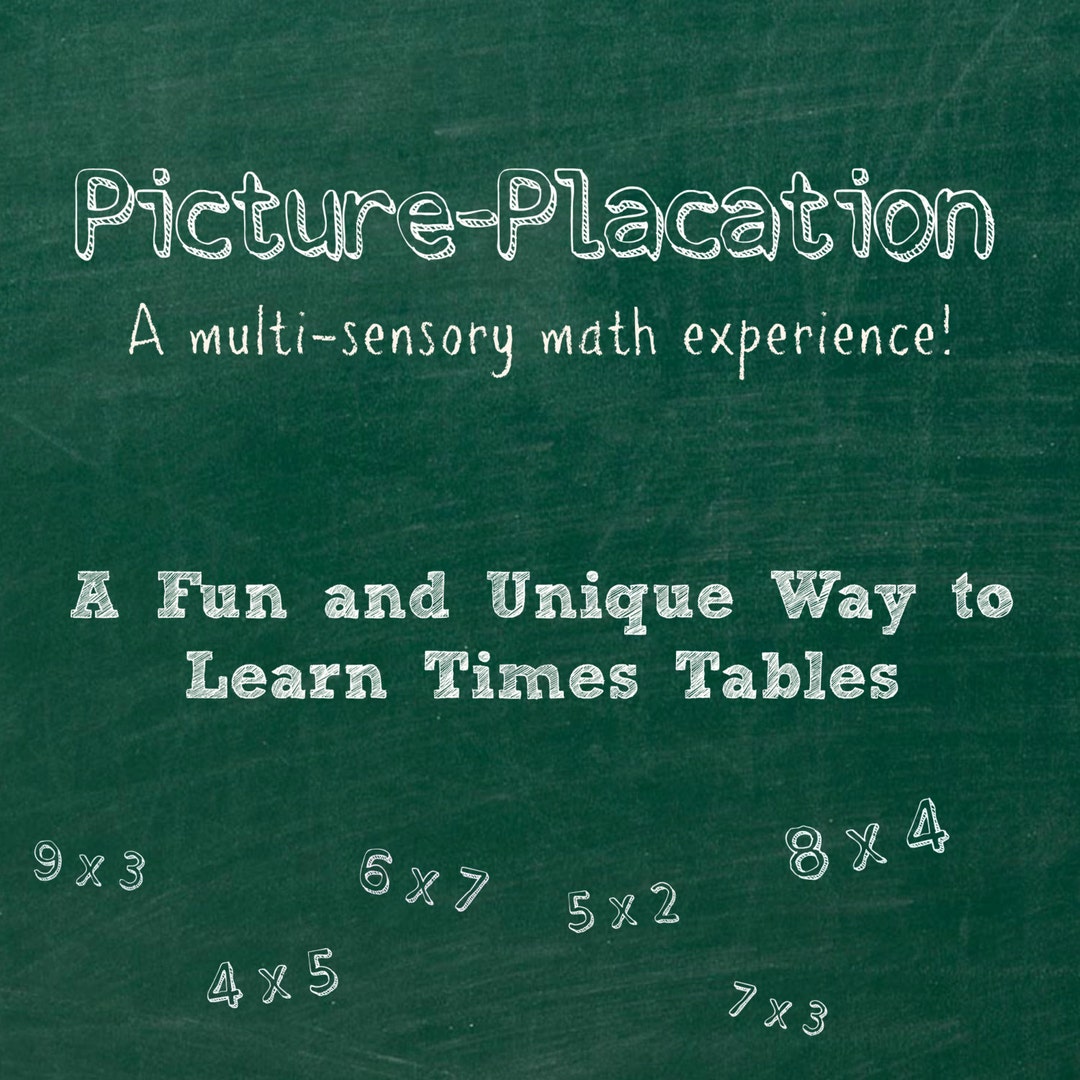 Picture-placation Math Times Tables School Curriculum - Etsy