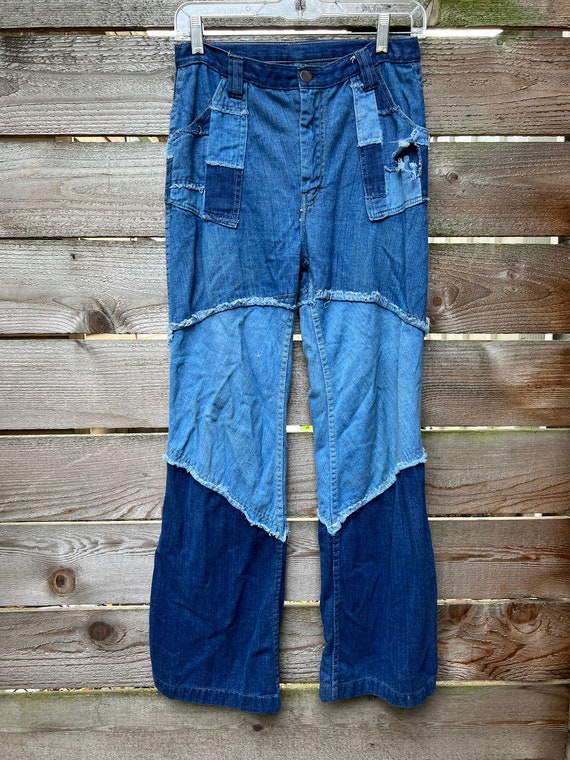 vintage 70s patchwork denim - Gem