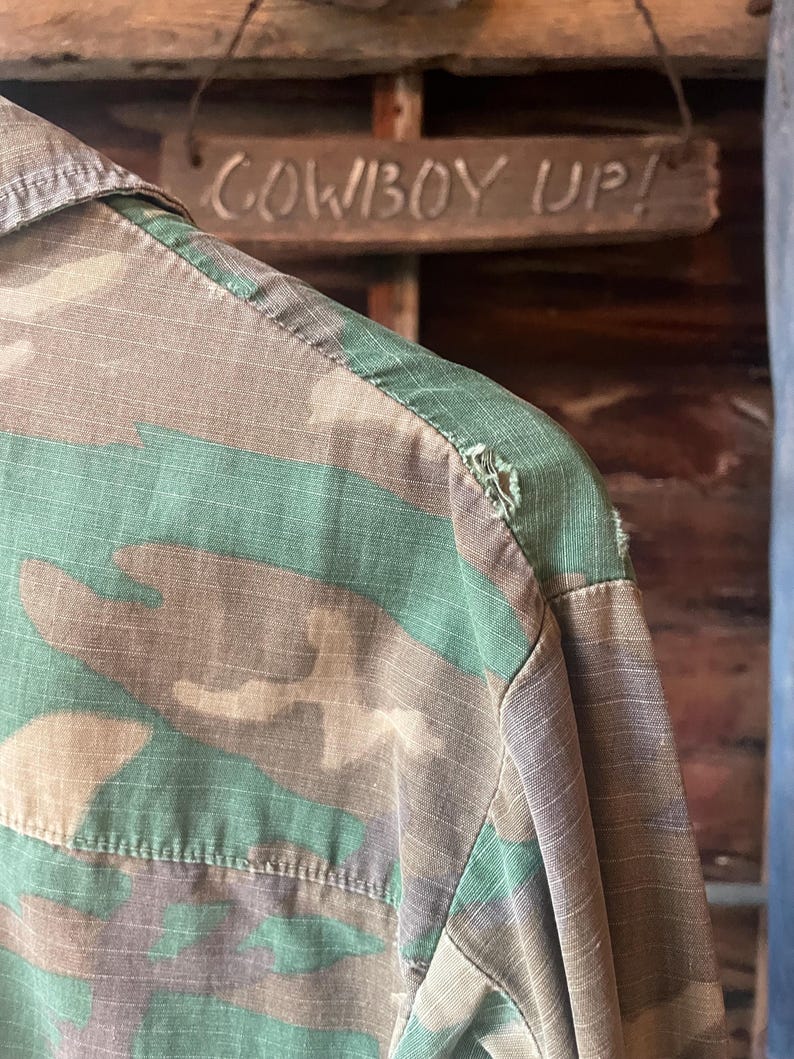Vintage 1969 Vietnam War Era ERDL Camo Jungle Jacket USMC Distressed - Etsy