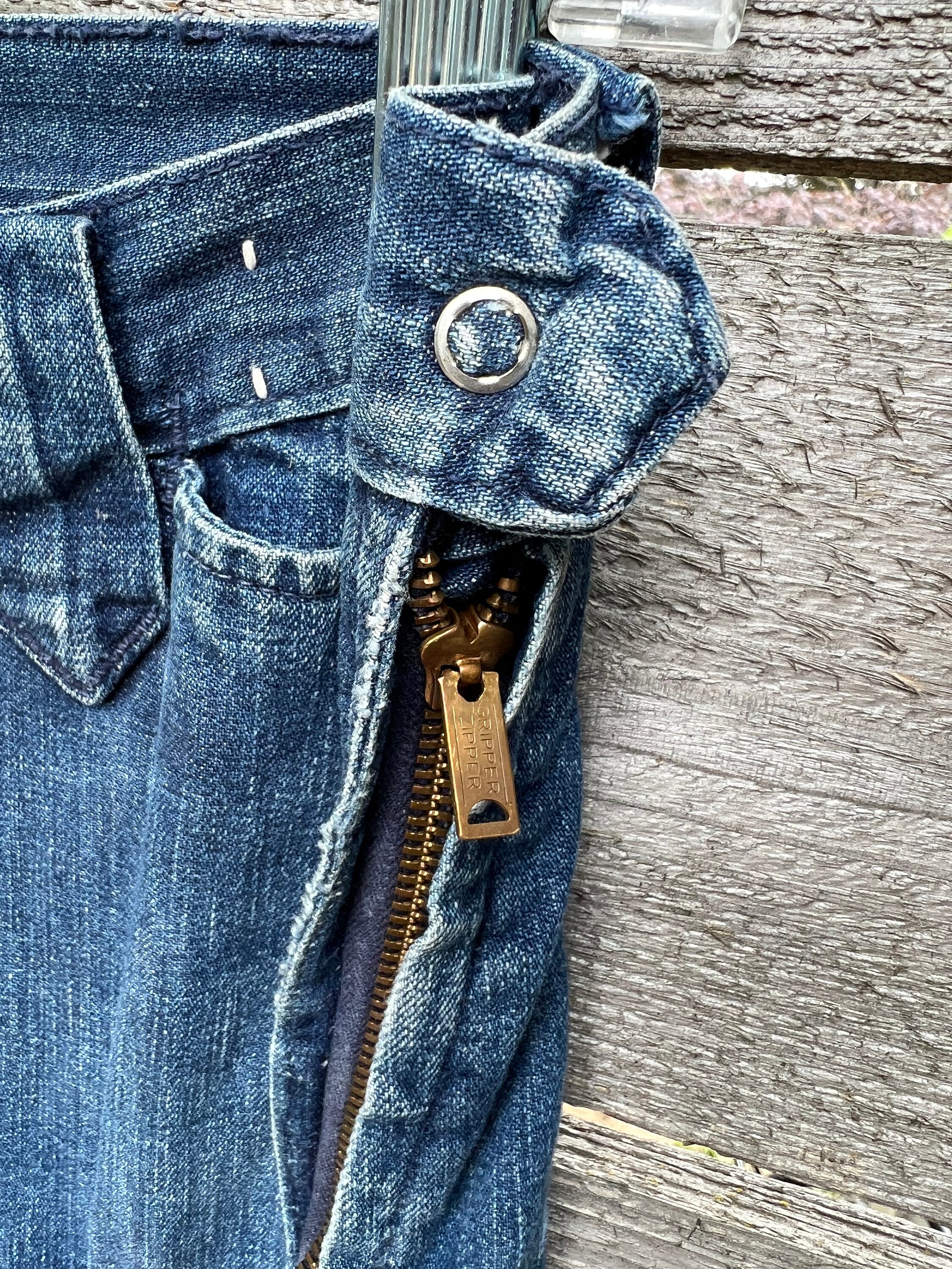 Vintage 50s Miss Wrangler Blue Bell Side Zip Jeans - Etsy