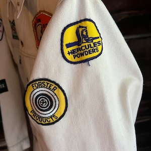 Vintage 70s Beige Denim Jacket With Hunting Rifle Patches - Etsy