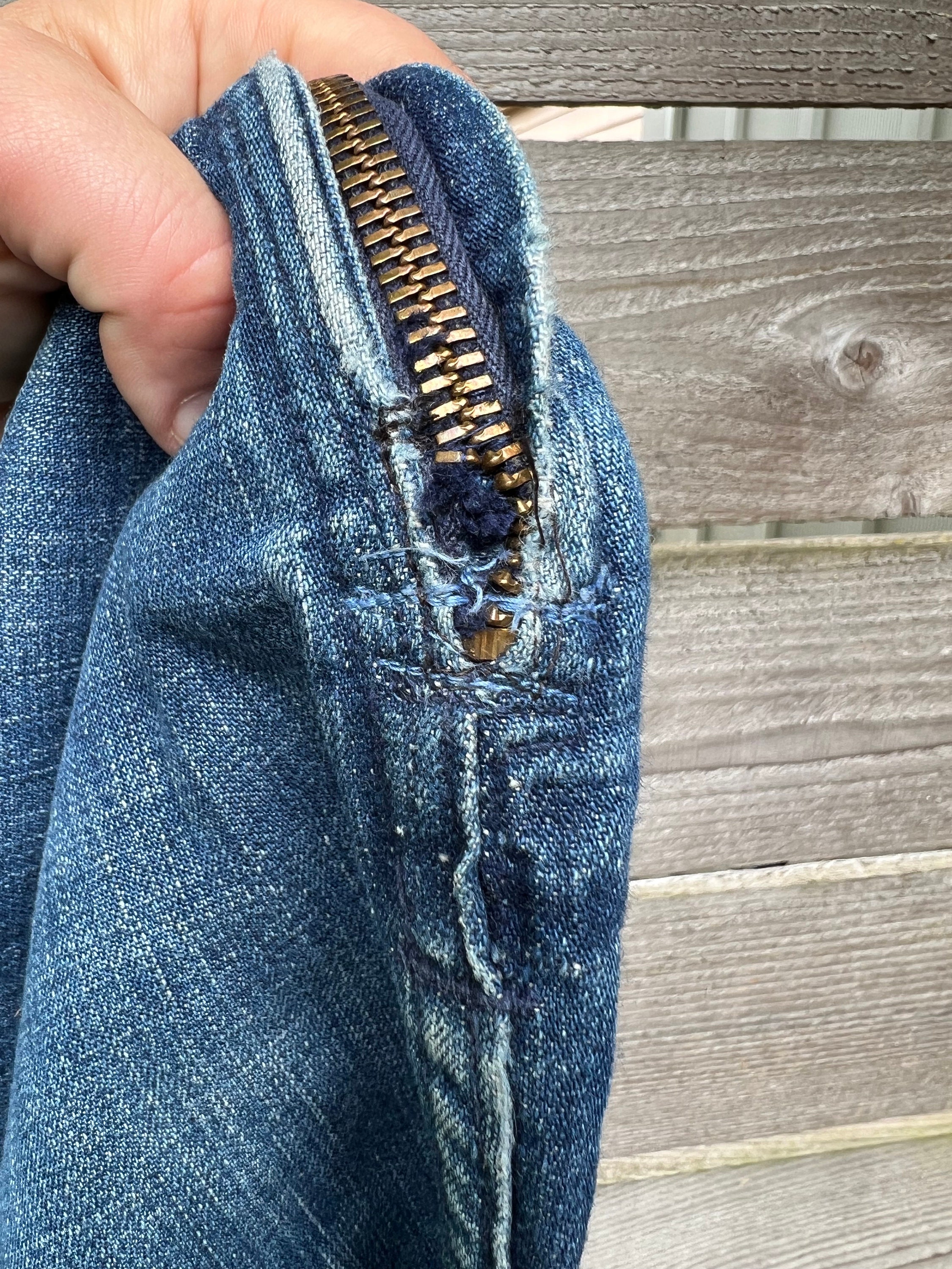 Vintage 50s Miss Wrangler Blue Bell Side Zip Jeans - Etsy