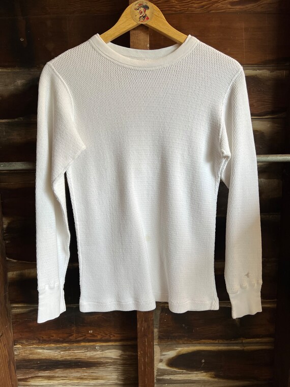 vintage 60s white thermal - Gem