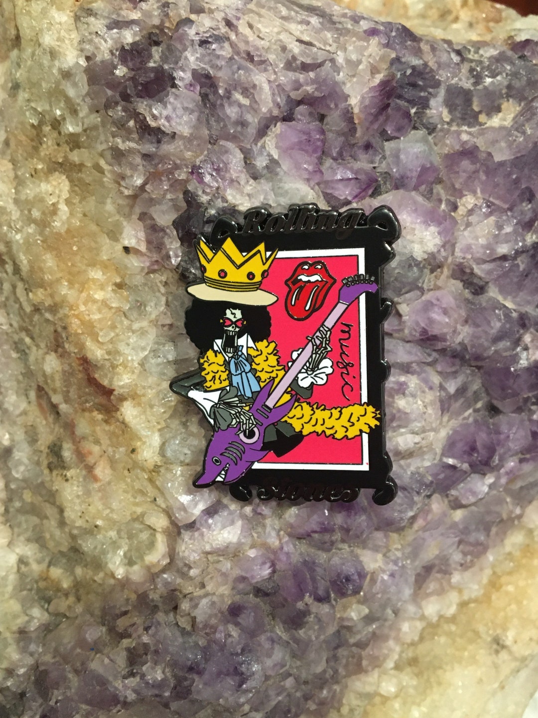 Purple Guitar LE 50 Rolling Meme Cartoon Heady Festival Hat Hard Enamel ...