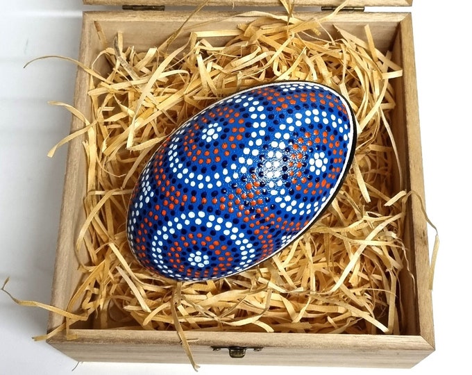 Aboriginal Hand Painted Emu Egg | Dot Art Design - Etsy