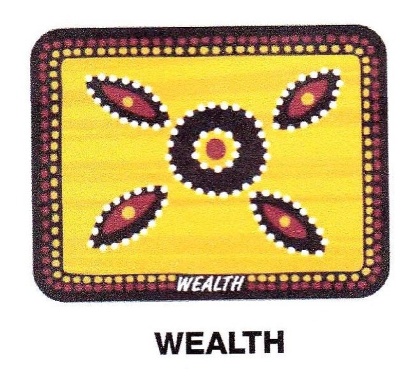 Australian Aboriginal Symbol Boxed Tri Plates Hand Painted by - Etsy ...