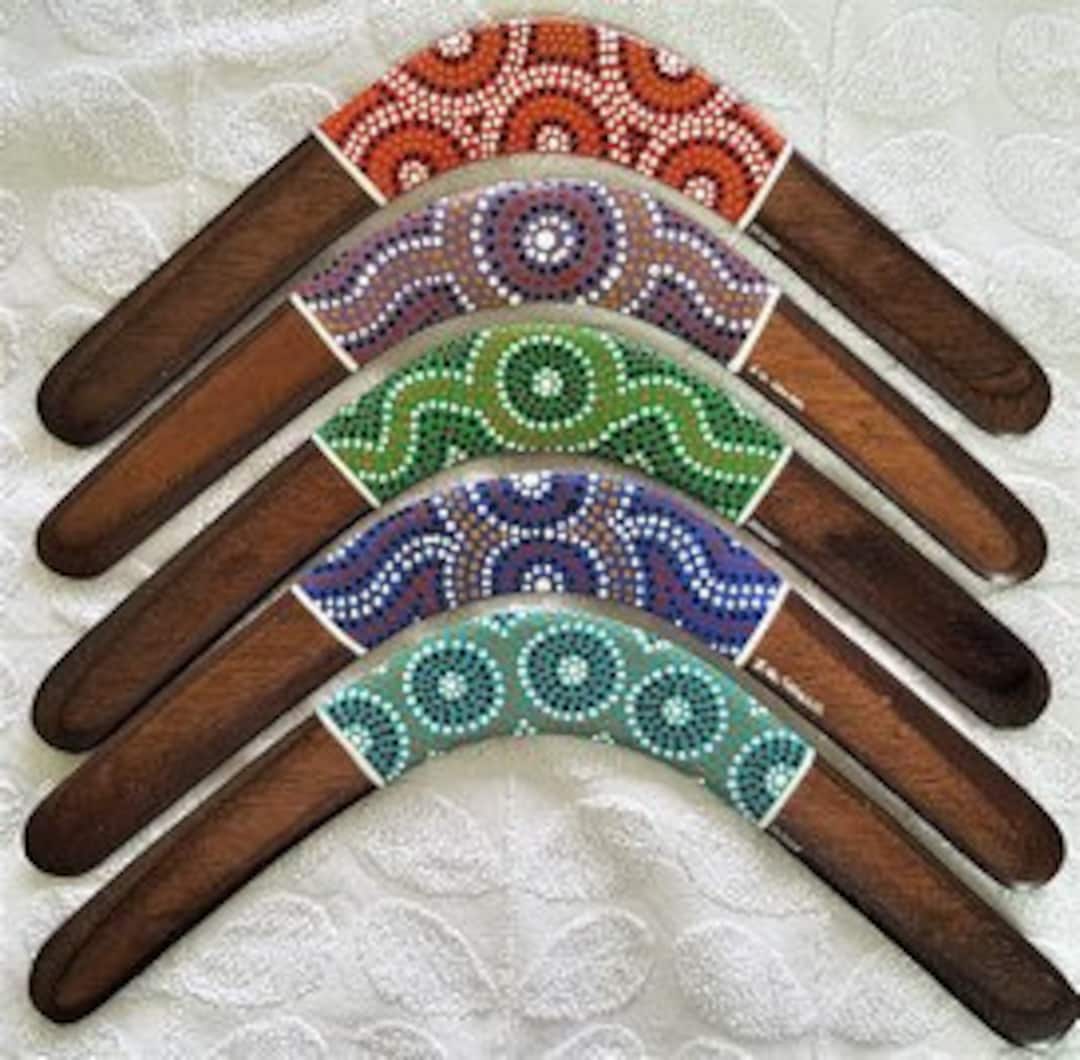 Aboriginal Dot Art Returning Boomerang. - Etsy