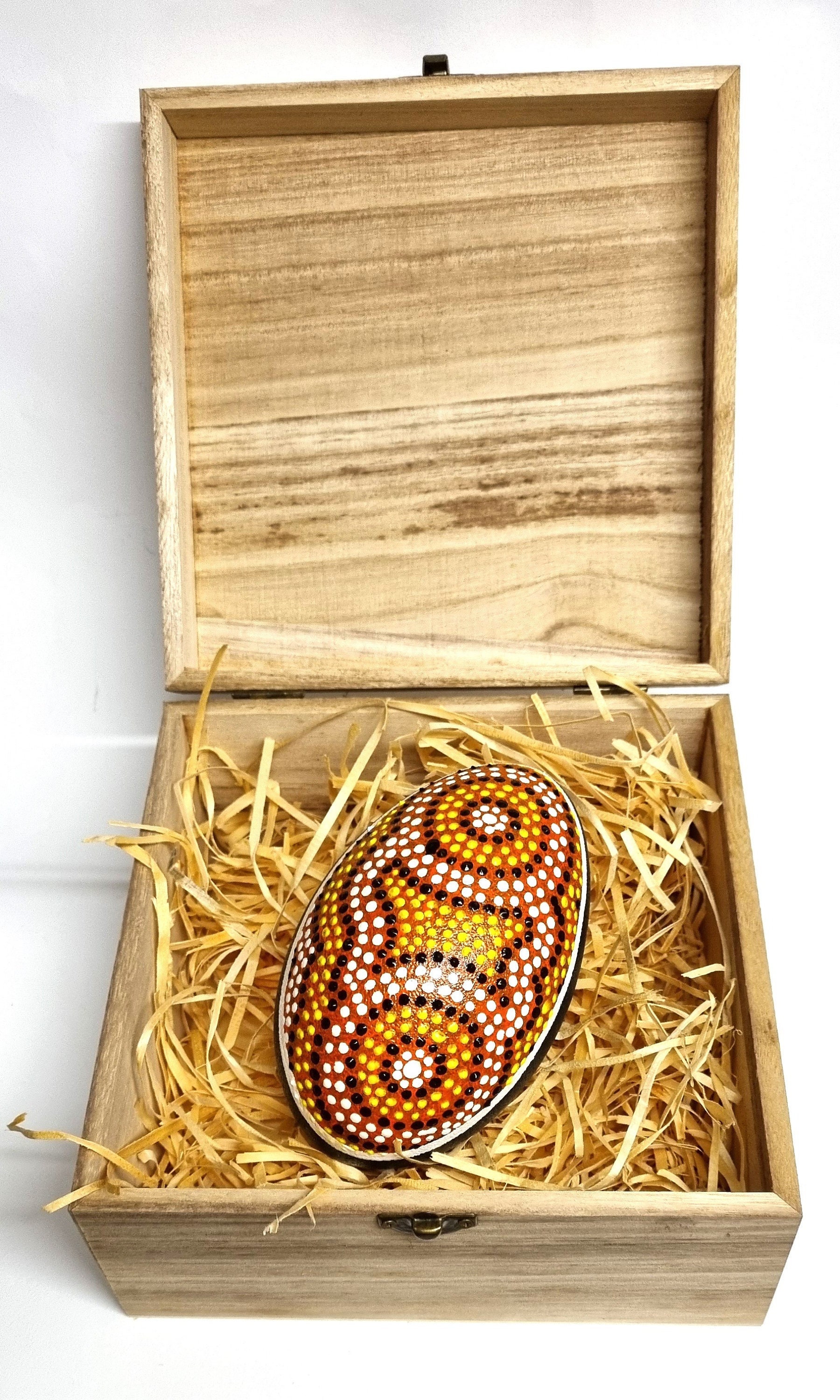 Aboriginal Hand Painted Emu Egg | Dot Art Design - Etsy