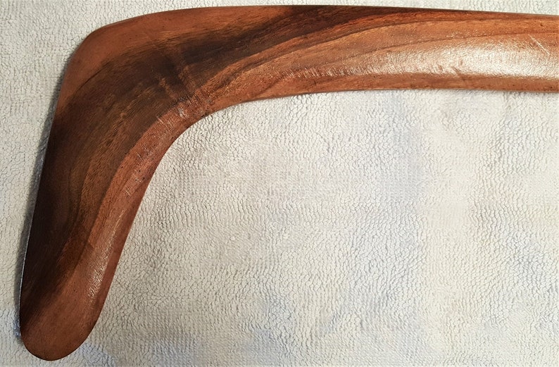 Traditional Aboriginal Kylie Boomerang | Black Wattle Timber ...