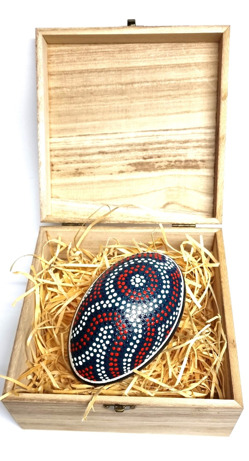 Aboriginal Hand Painted Emu Egg Dot Art Design - Etsy