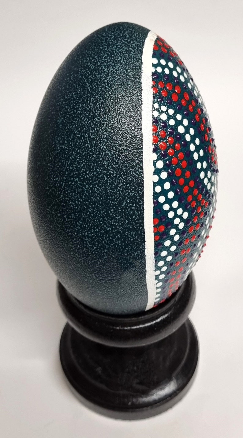 Aboriginal Hand Painted Emu Egg | Dot Art Design - Etsy