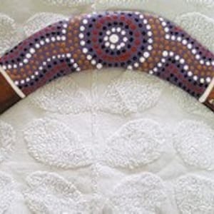 Returning Traditional Boomerang | Dot Art Design | 16 Inch ...
