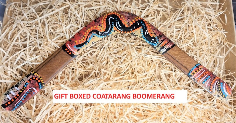 Aboriginal Returning Boomerang: Hand-painted Australian Art, Coatarang ...