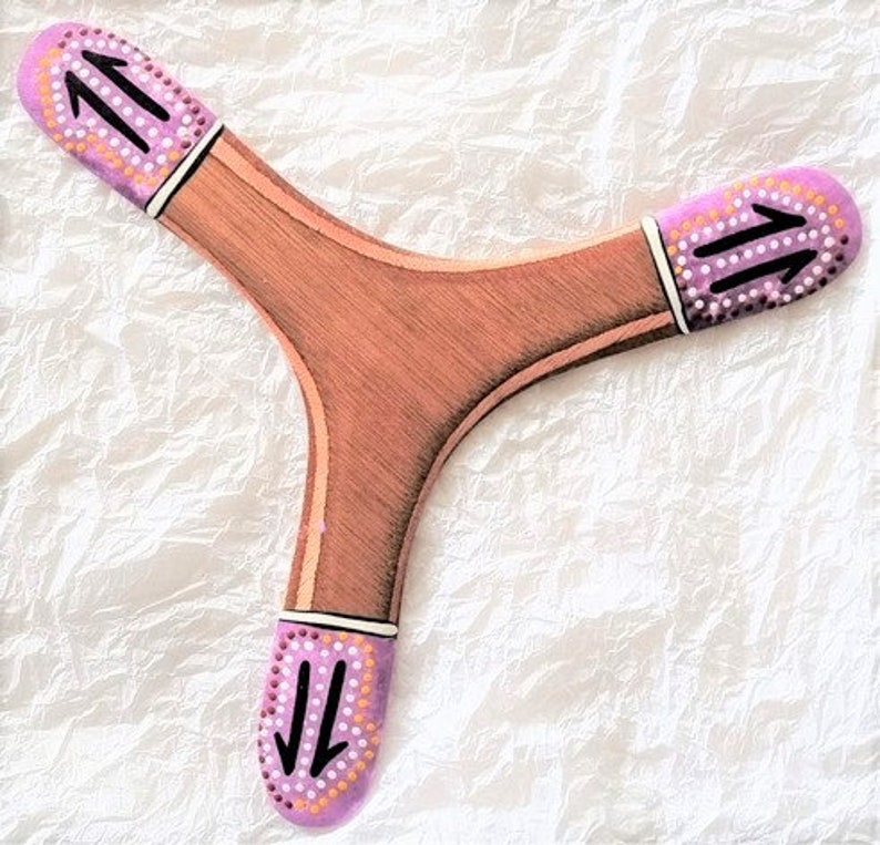 Hand-painted 3-blade Returning Boomerang - Etsy