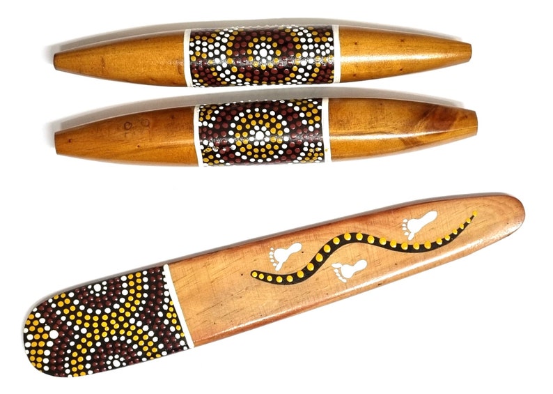 Aboriginal Clap Sticks and Message Stick | Gift Pack - Etsy