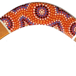 Returning Traditional Boomerang | Dot Art Design | 16 Inch ...
