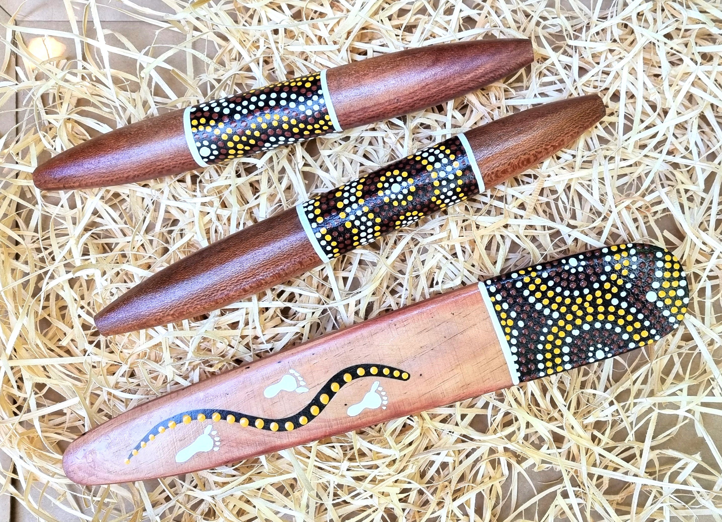 For Traditional Aboriginal Sticks Aboriginal Clapping Sticks Etsy UK