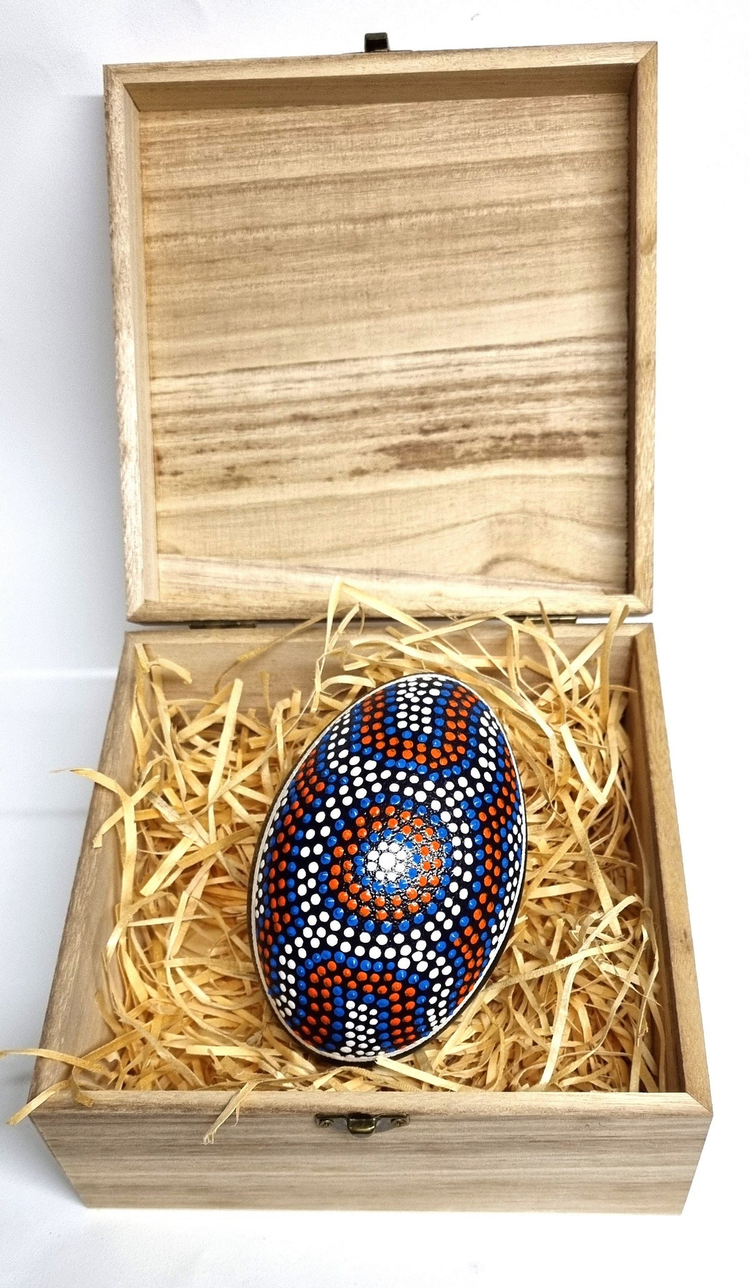 Aboriginal Hand Painted Emu Egg | Dot Art Design - Etsy