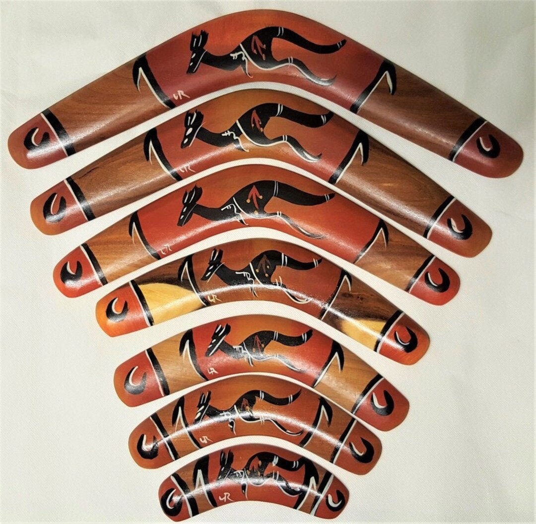 Orange Tipped Display Boomerang | 6 to 18 Inch - Etsy