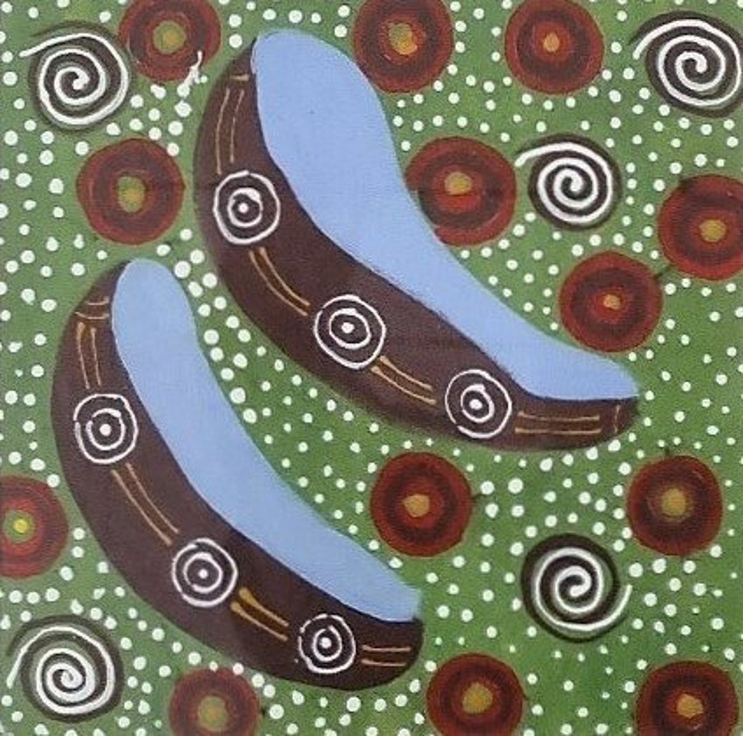 Framed - Original Aboriginal Art of Water Land by Lisa Smith - Kimberley Region of Australia - Etsy