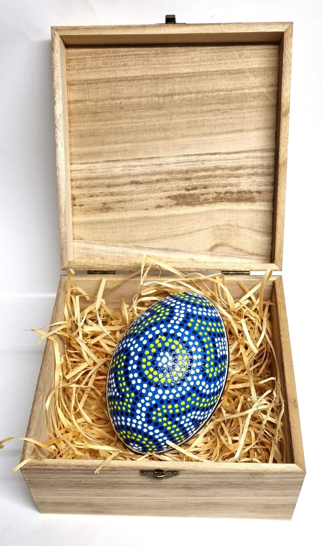 Aboriginal Hand Painted Emu Egg | Dot Art Design - Etsy